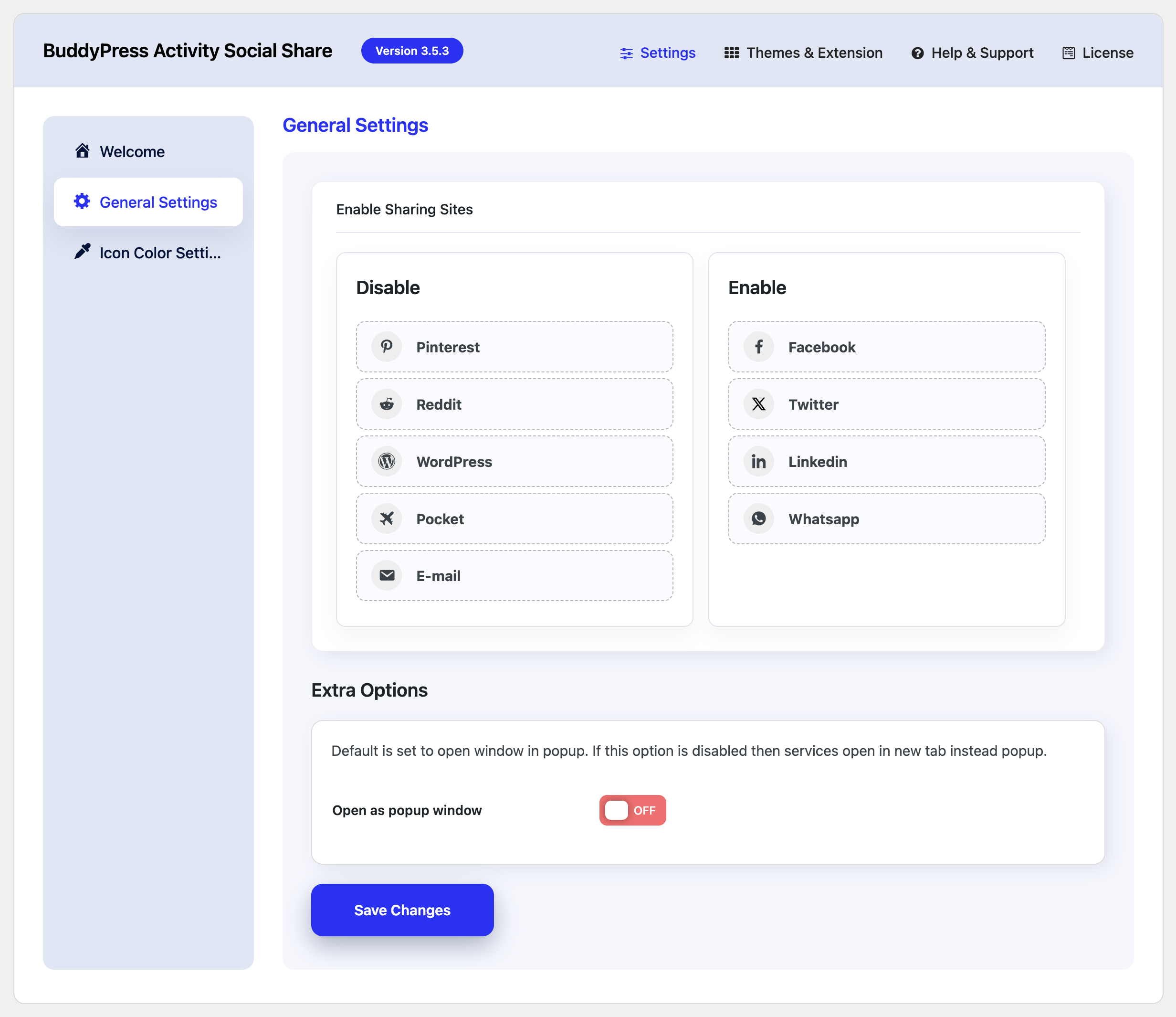 How To Configure The Settings Of Buddypress Activity Social Share