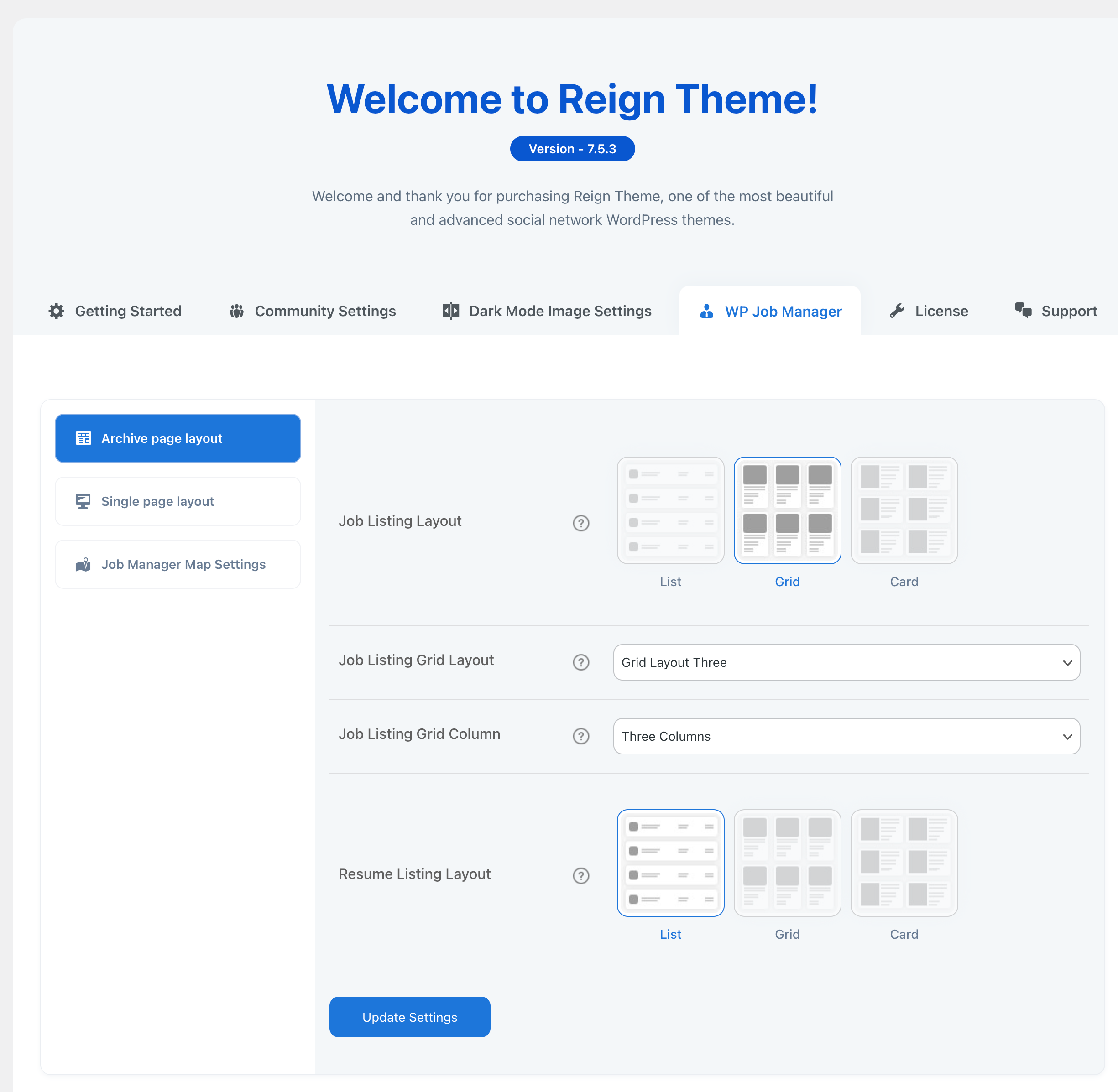 Job Listing layout - Wbcom Designs Docs