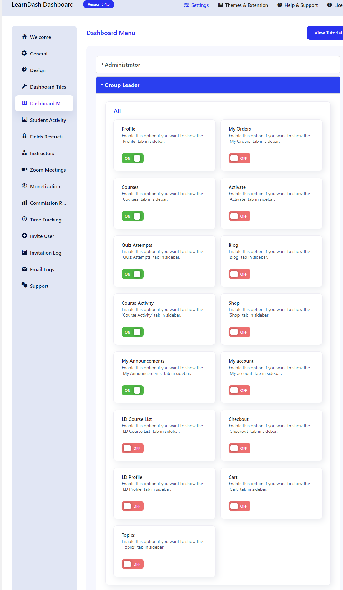 How to add a new menu item in Learndash dashboard? - Wbcom Designs Docs