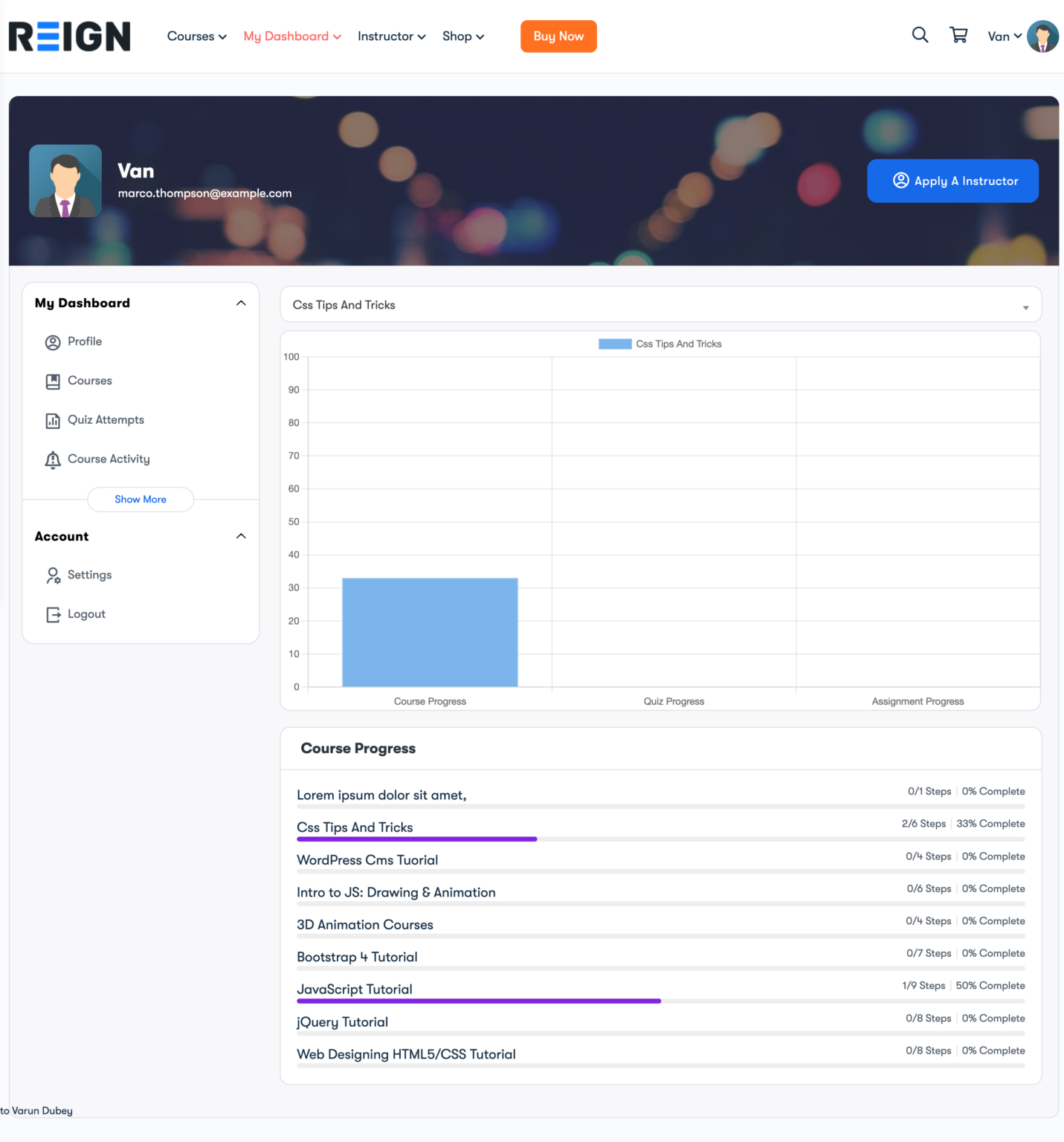 Student Dashboard - Wbcom Designs Docs