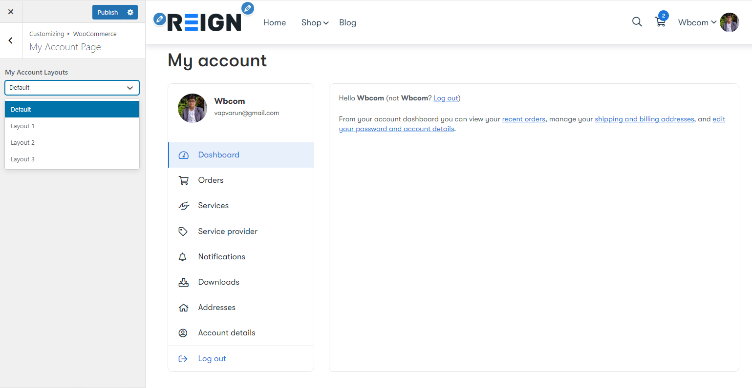 My Account Page - Wbcom Designs Docs