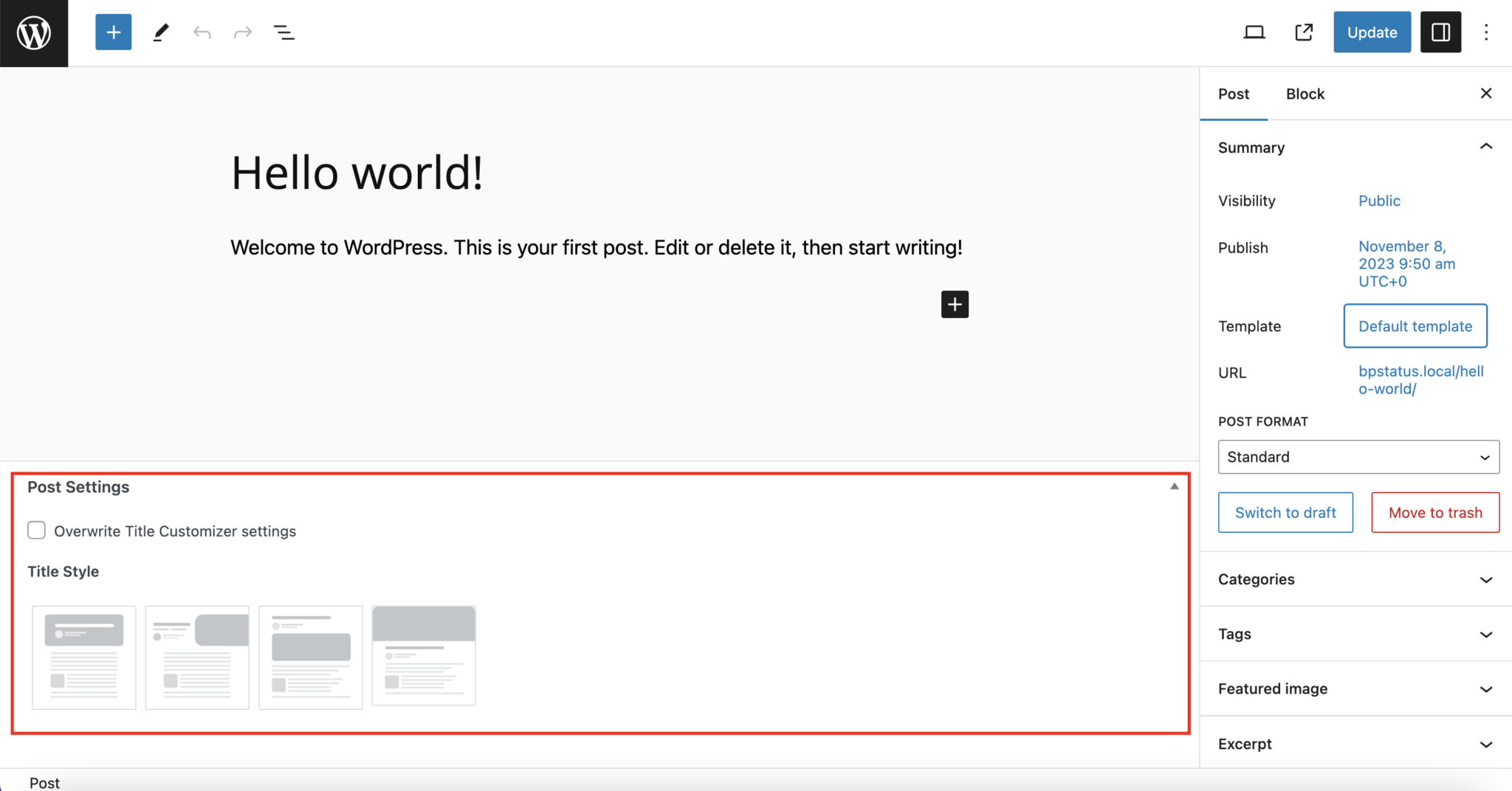 Meta Settings - Wbcom Designs - Theme & Plugin Docs