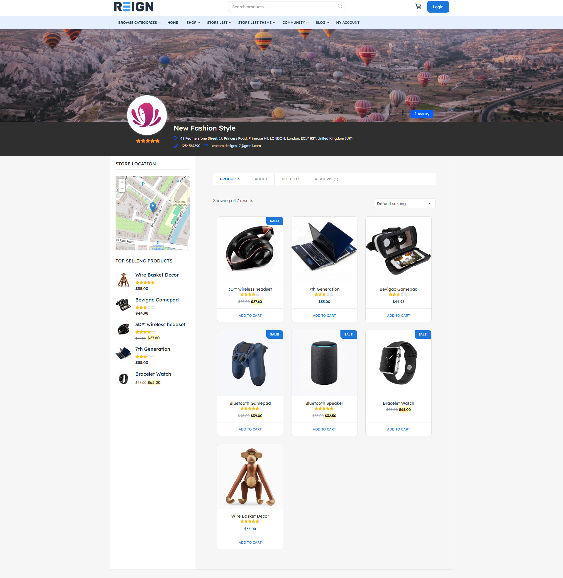 Store Layouts - Wbcom Designs Docs
