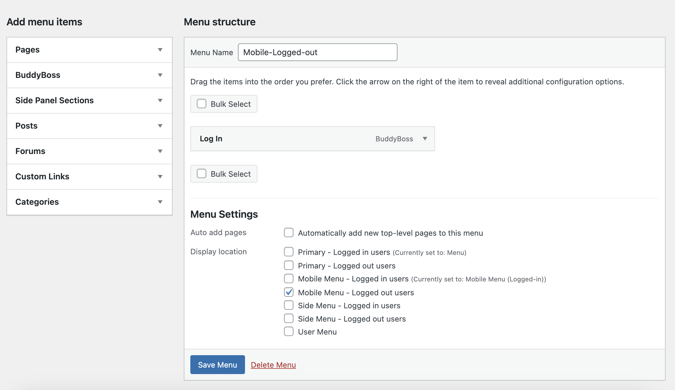 Mobile Menu - BuddyX Pro Theme - Wbcom Designs Docs