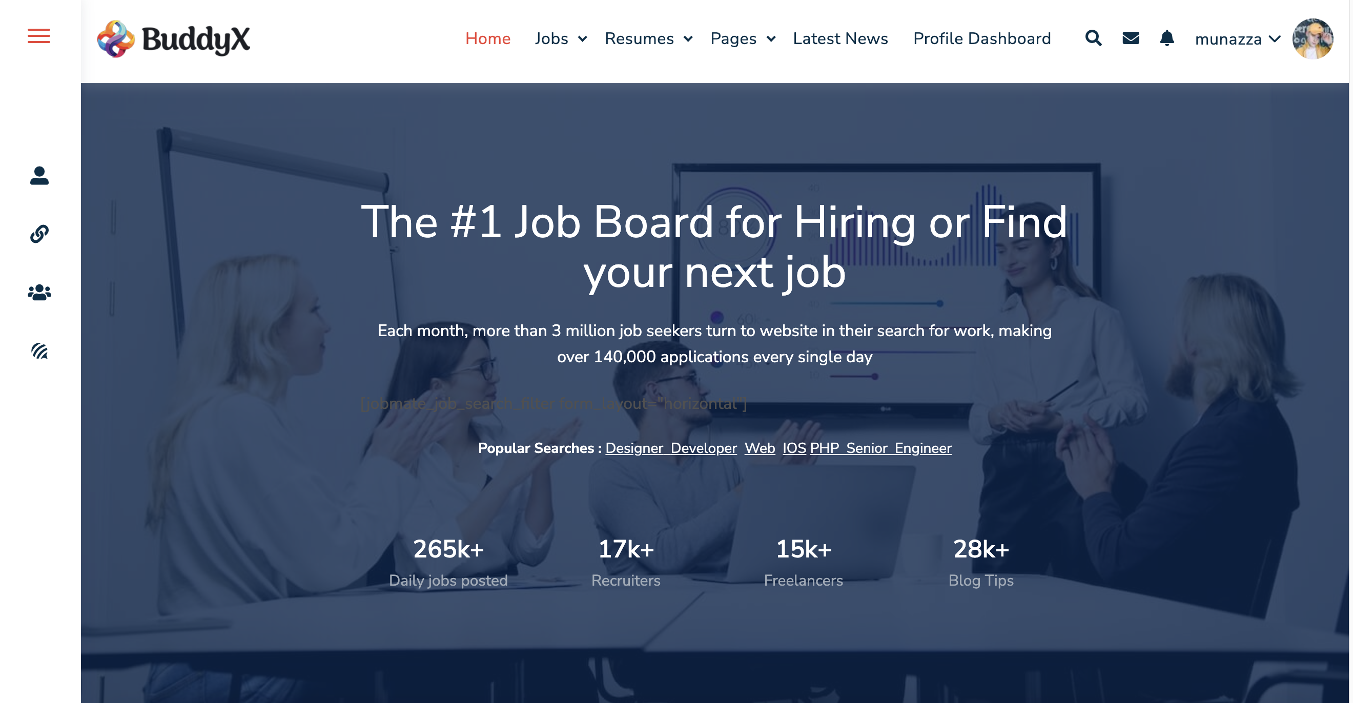 Mobile Menu - BuddyX Pro Theme - Wbcom Designs Docs