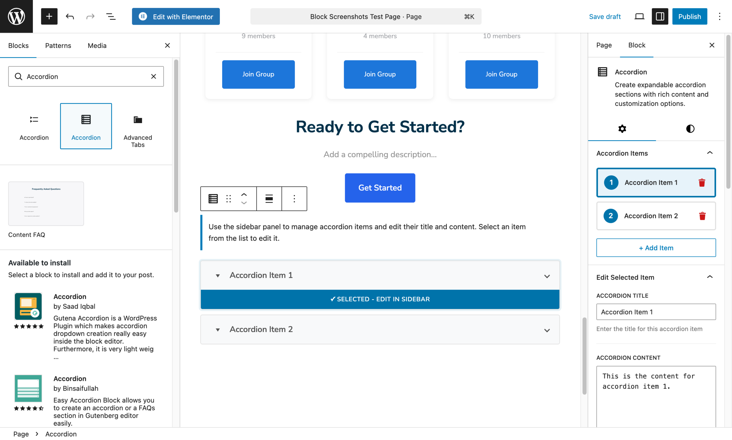 Content Blocks - Wbcom Designs Docs