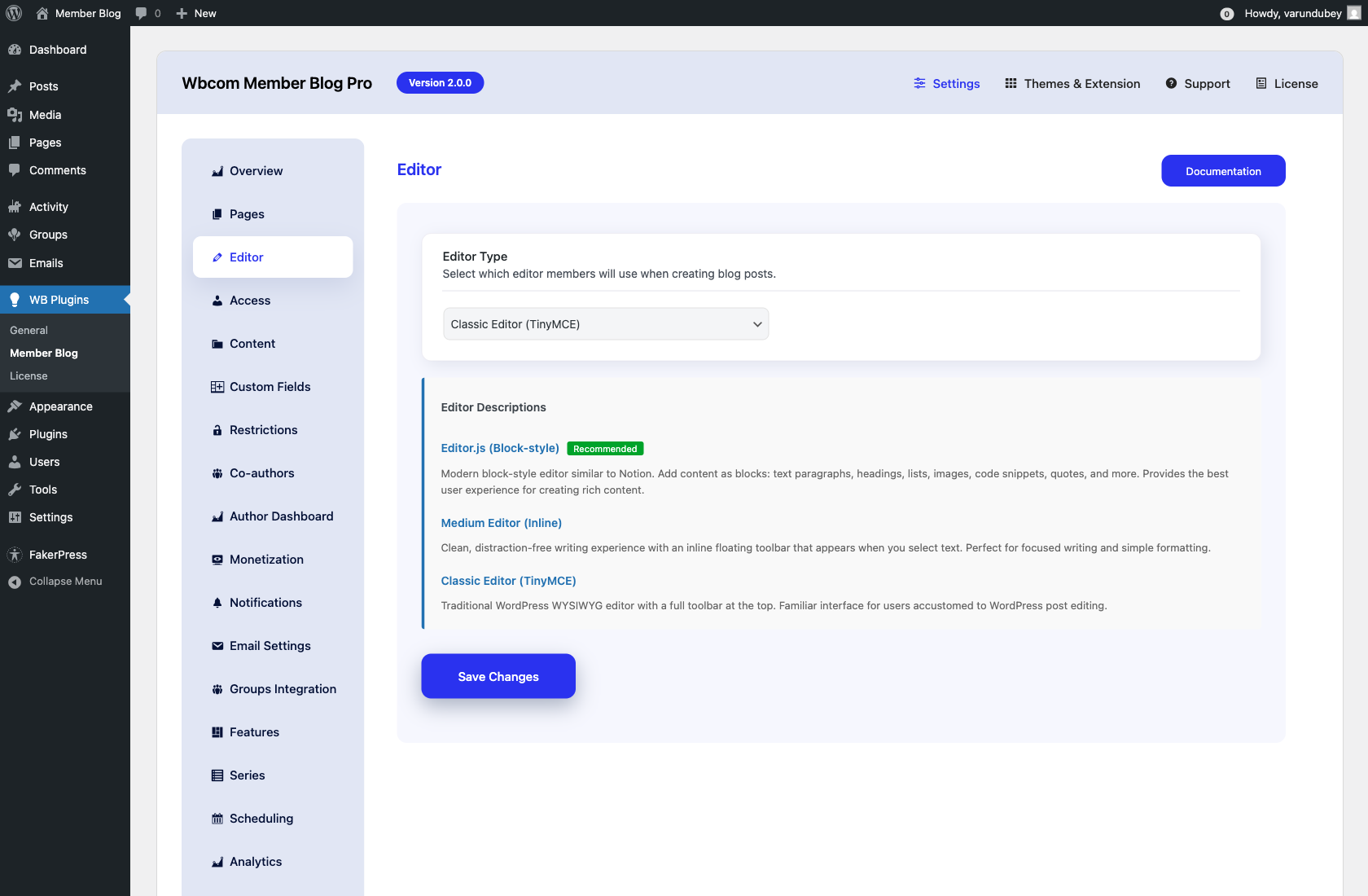 Admin Settings Guide - Wbcom Designs Docs