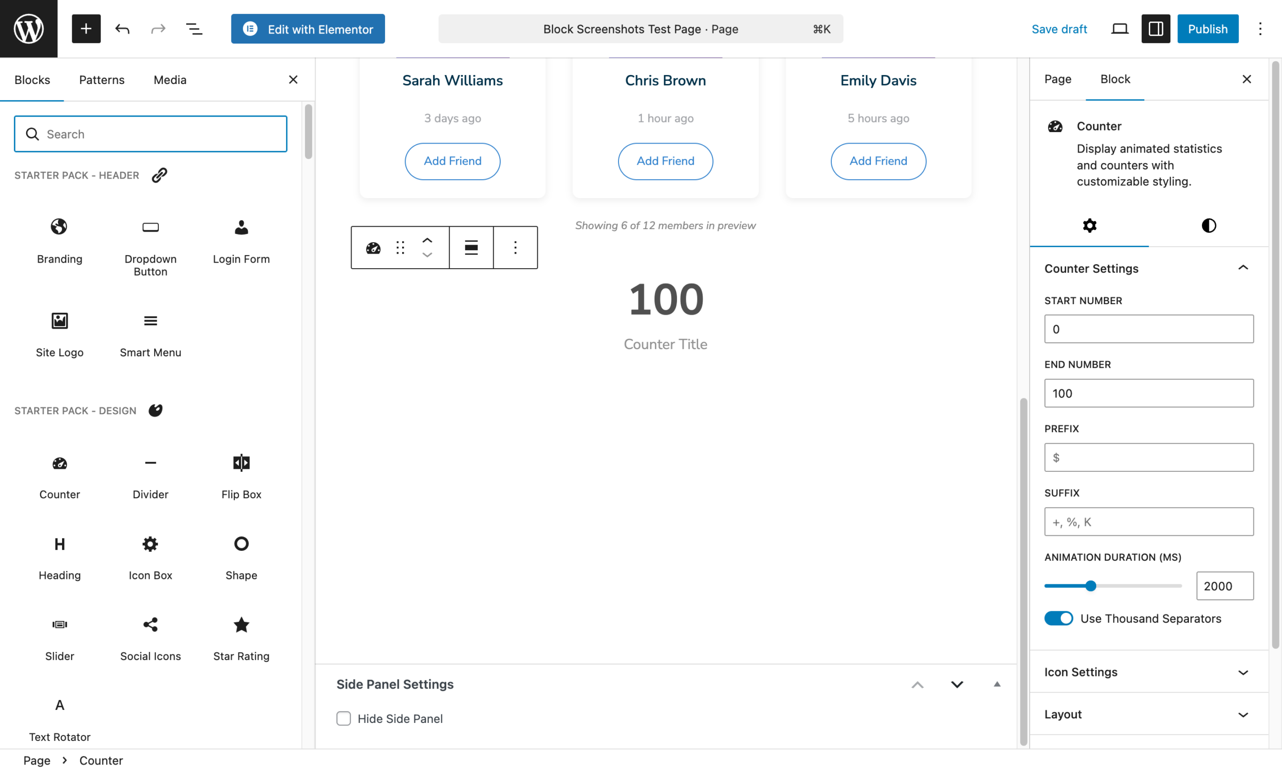 Design Blocks - Wbcom Designs Docs