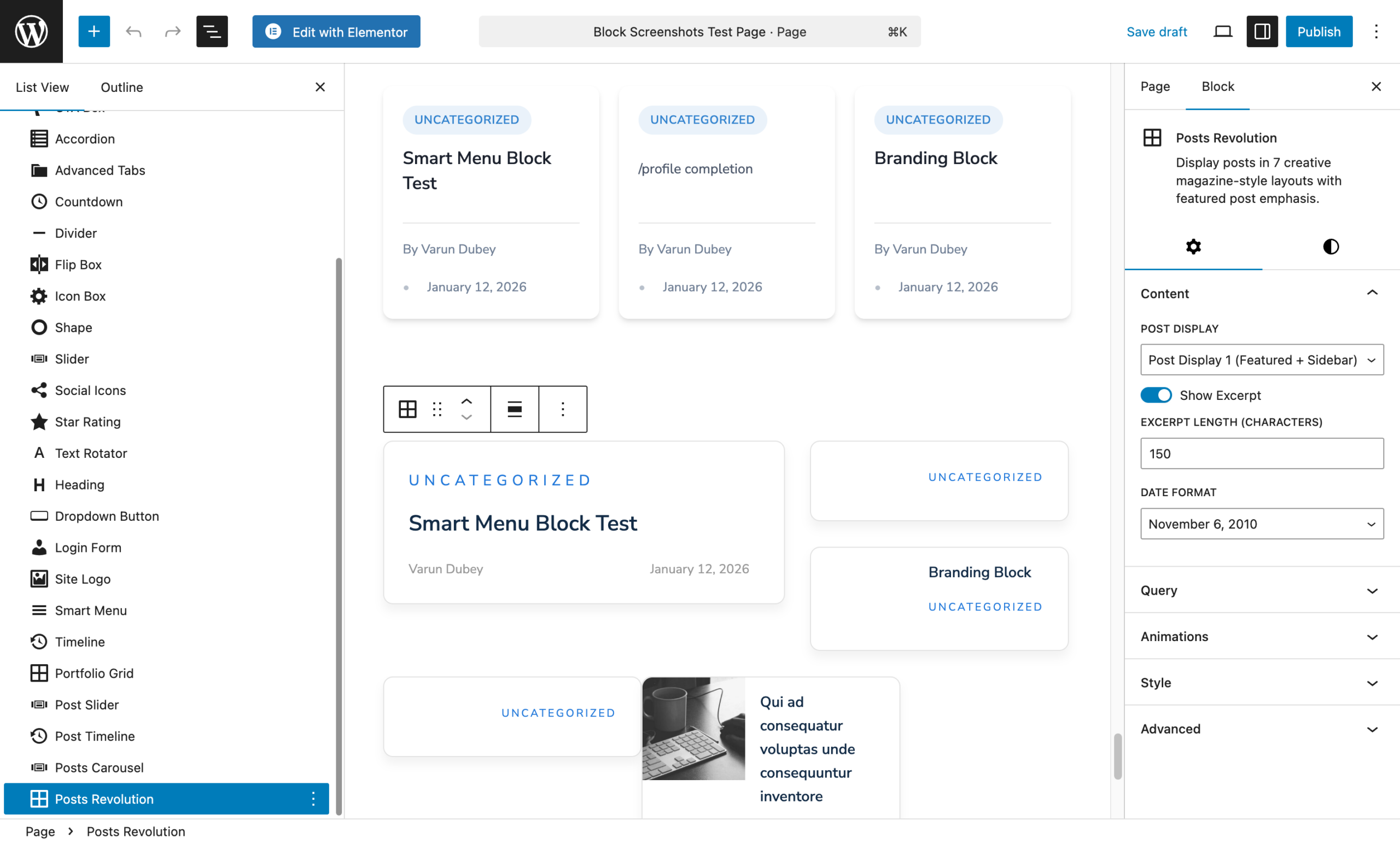 Blog Blocks - Wbcom Designs Docs