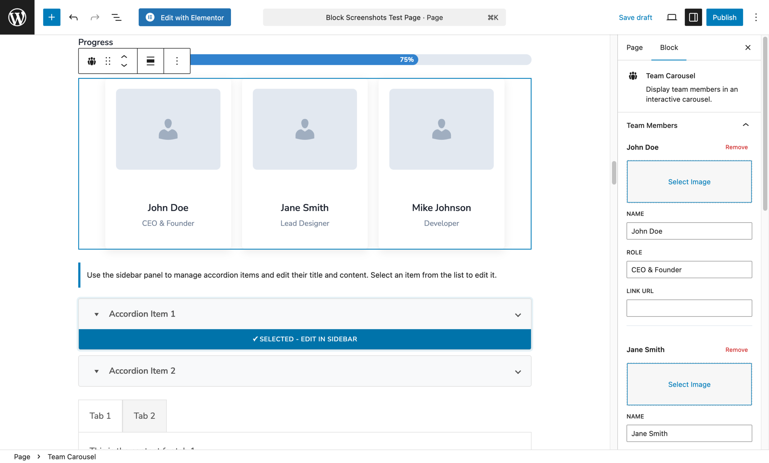 Design Blocks - Wbcom Designs Docs